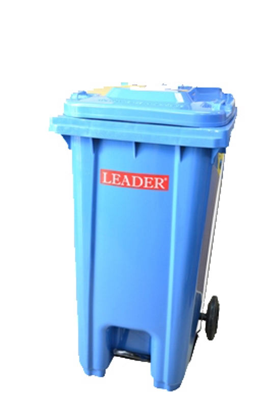 MOBILE GARBAGE BIN 120L MULTI COLOURS with FOOT PEDAL