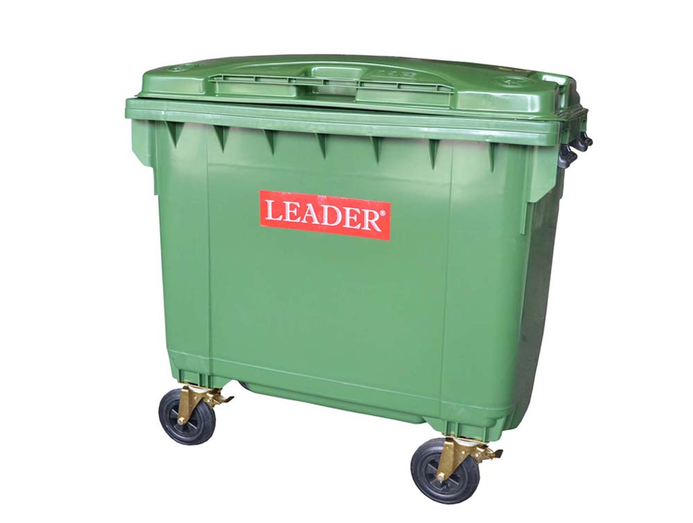 MOBILE GARBAGE BIN 660L GREEN Only